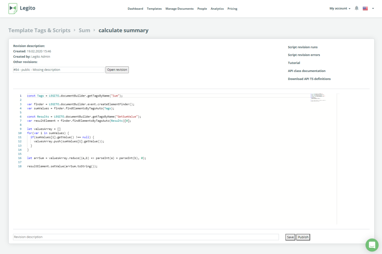 Script Editor | Legito