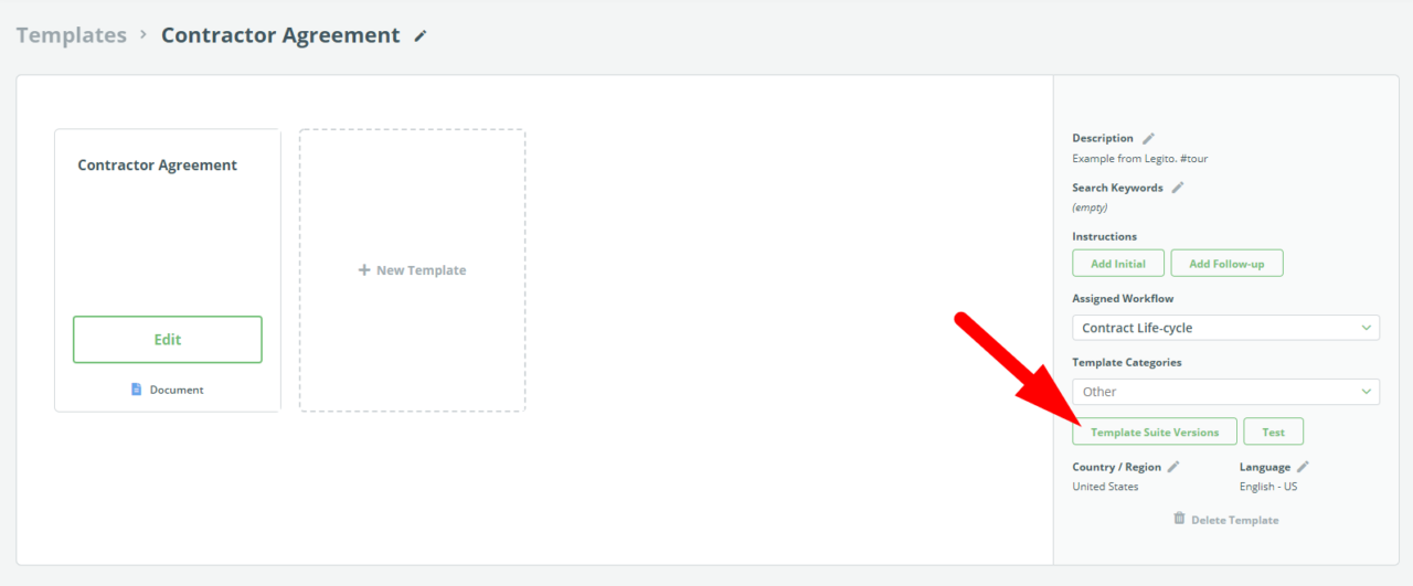Template Suite Versions | Legito