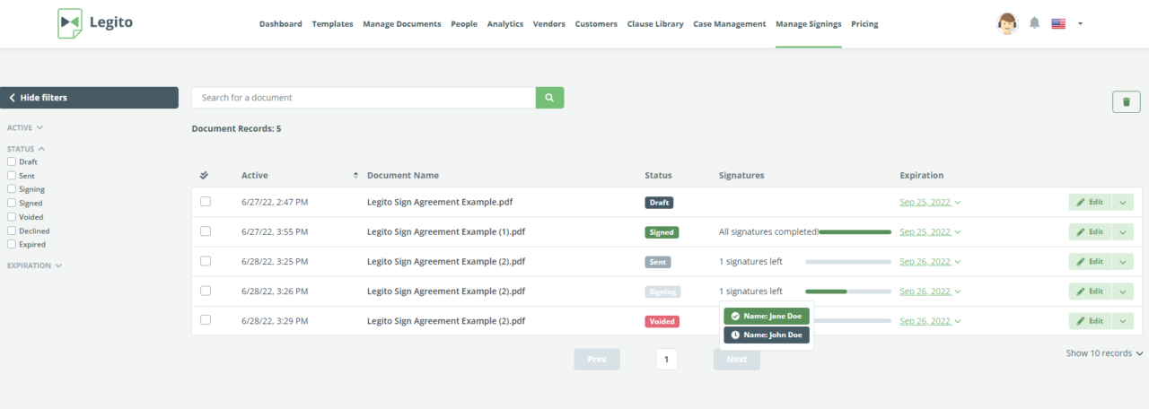 June 2022 Release: Legito Sign | Legito