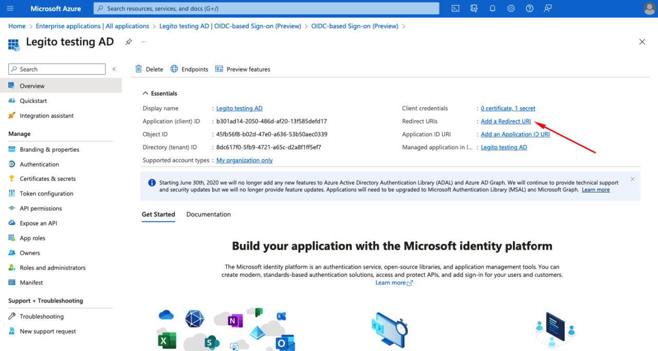 OAuth 2.0 authentication with Azure Active Directory | Legito